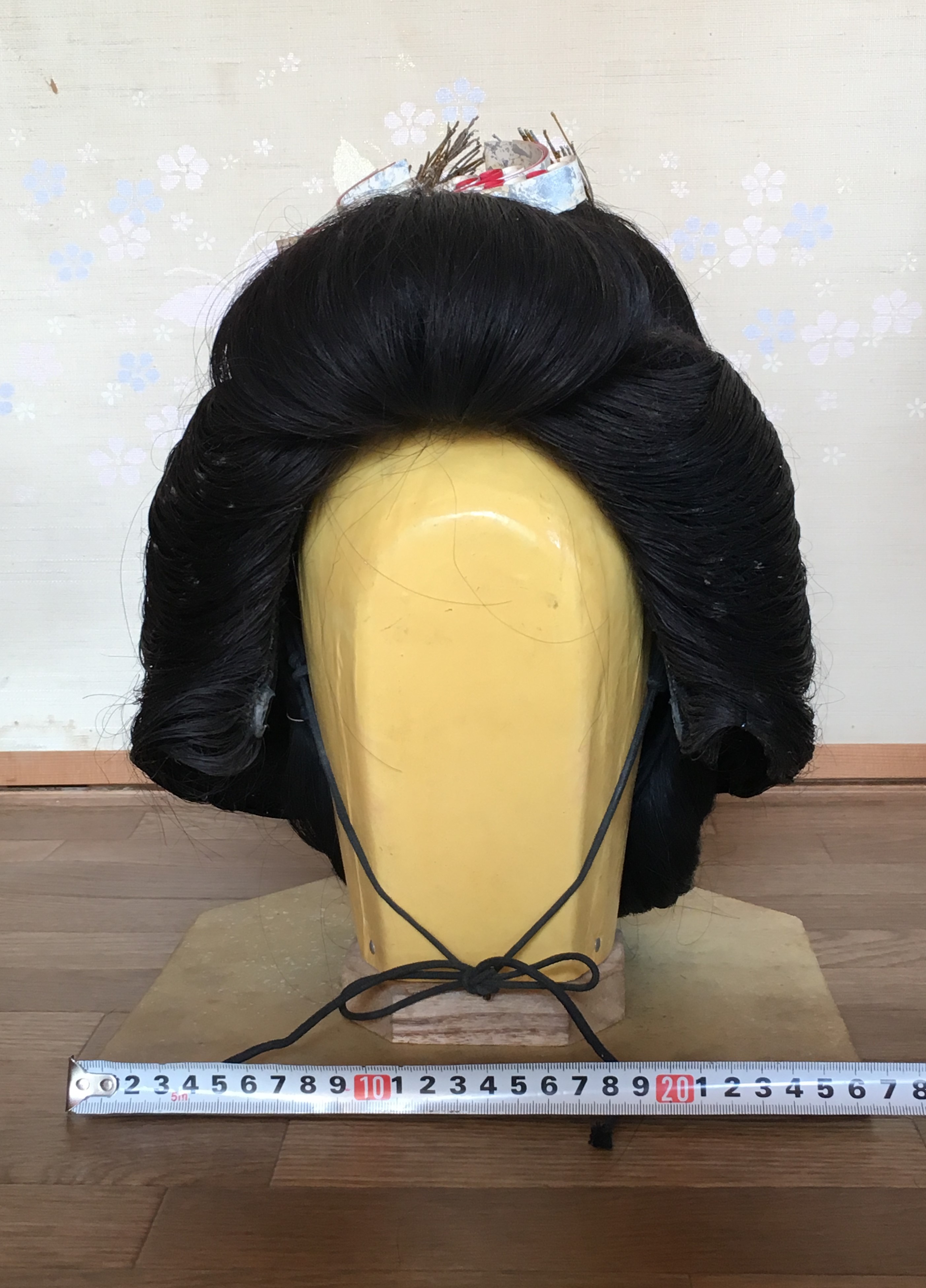 KATSURA Real Hair Wig GEISHA MAIKO Traditional Japanese KIMONO Cosplay ...
